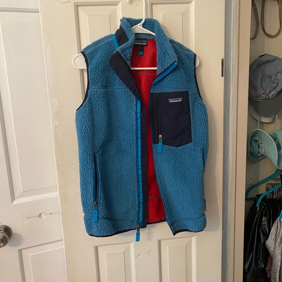 Patagonia | Jackets & Coats | Patagonia Blue Fleece Vest | Poshmark